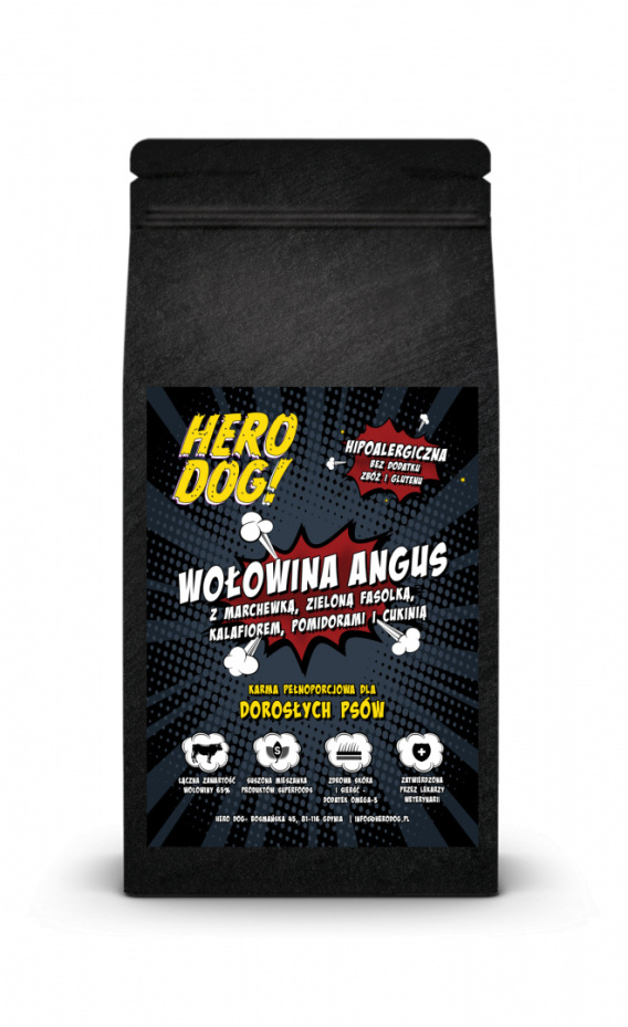 Hero Dog Superfood Wołowina Angus 12kg > Hero Dog